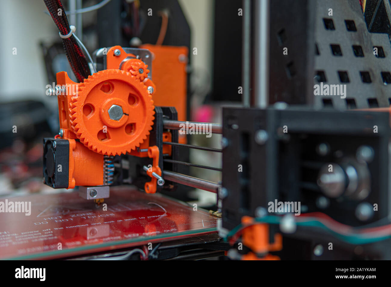 3D printer elements. 3D printing device mechanism Stock Photo - Alamy