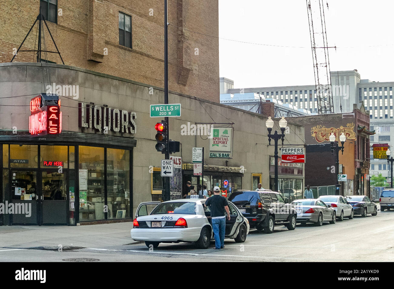 Commercial buildings in the South Loop neighborhood Stock Photo - Alamy