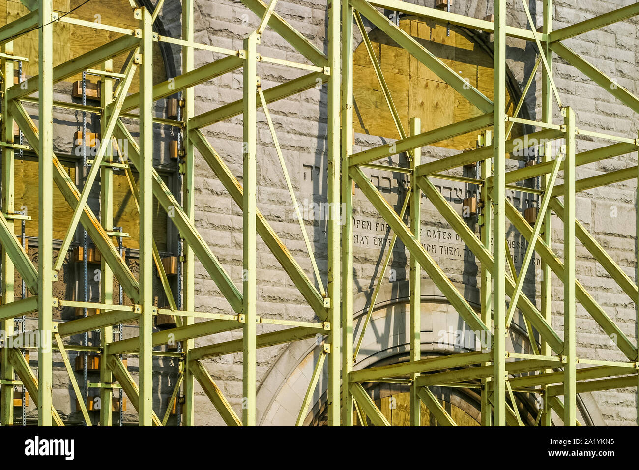 Scaffolding inside hi-res stock photography and images - Alamy