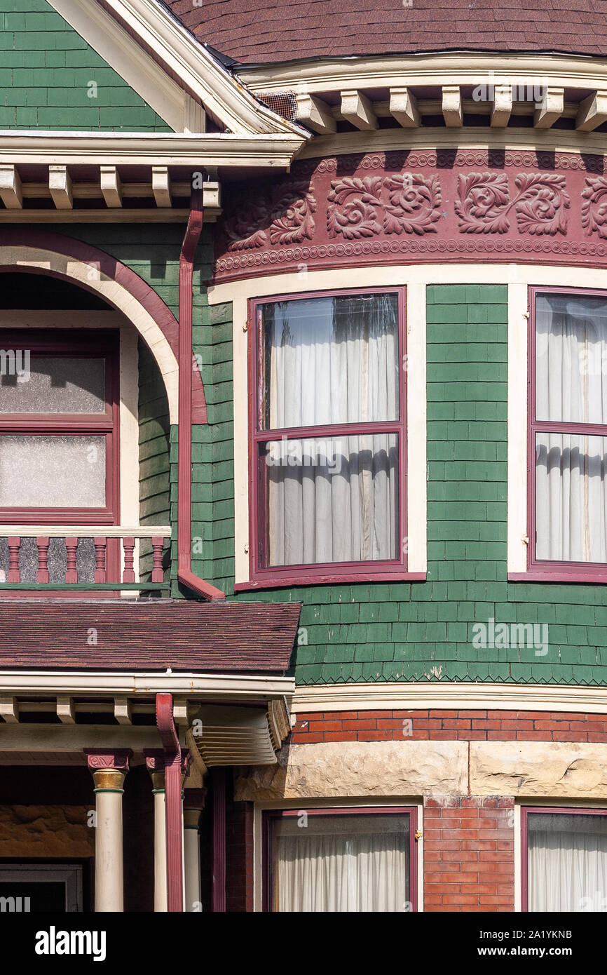 Buildings in downtown Aurora Stock Photo - Alamy