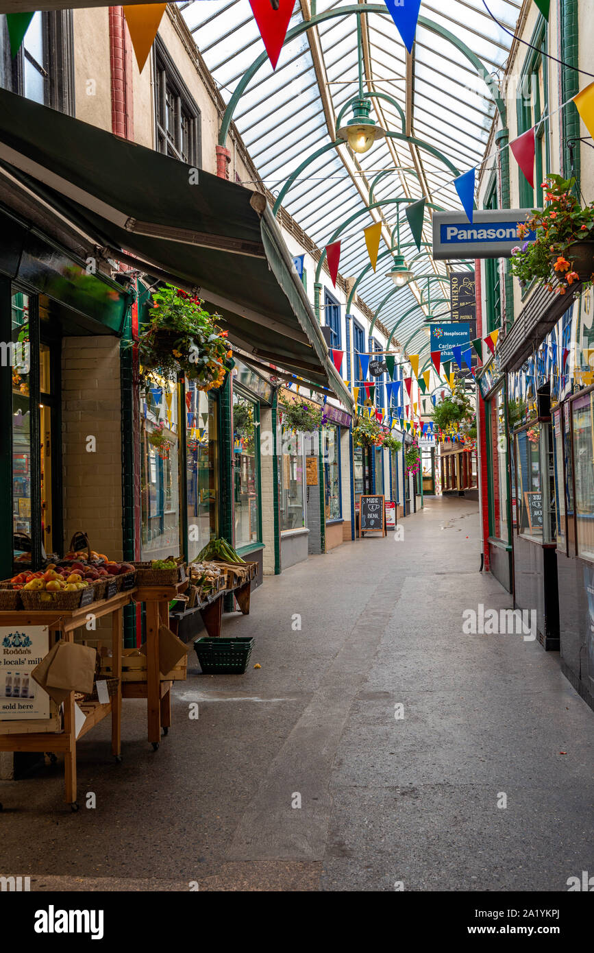 Victorian shopping arcade Okehampton, Devon,UK Stock Photo - Alamy
