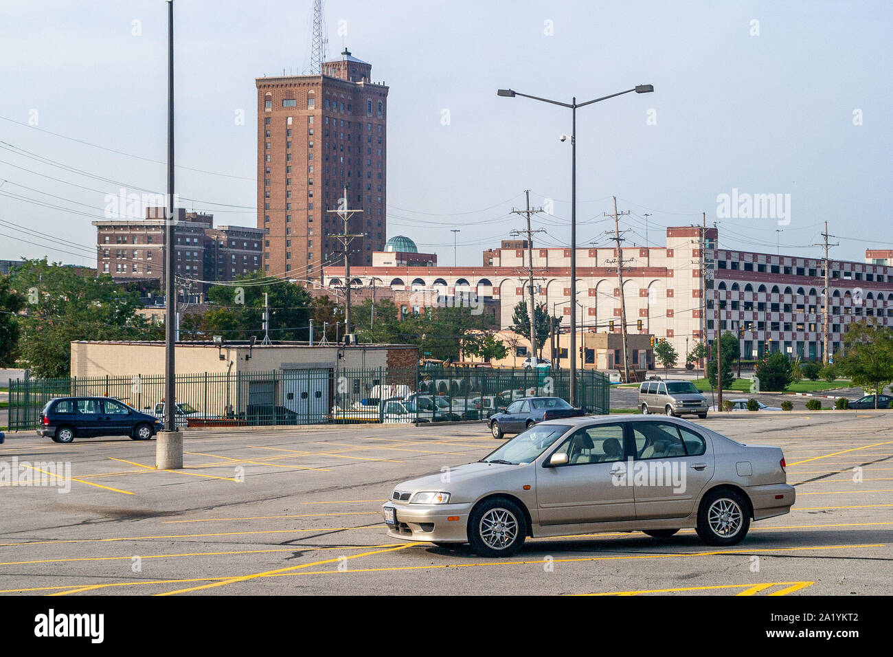 Buildings in downtown Aurora Stock Photo - Alamy