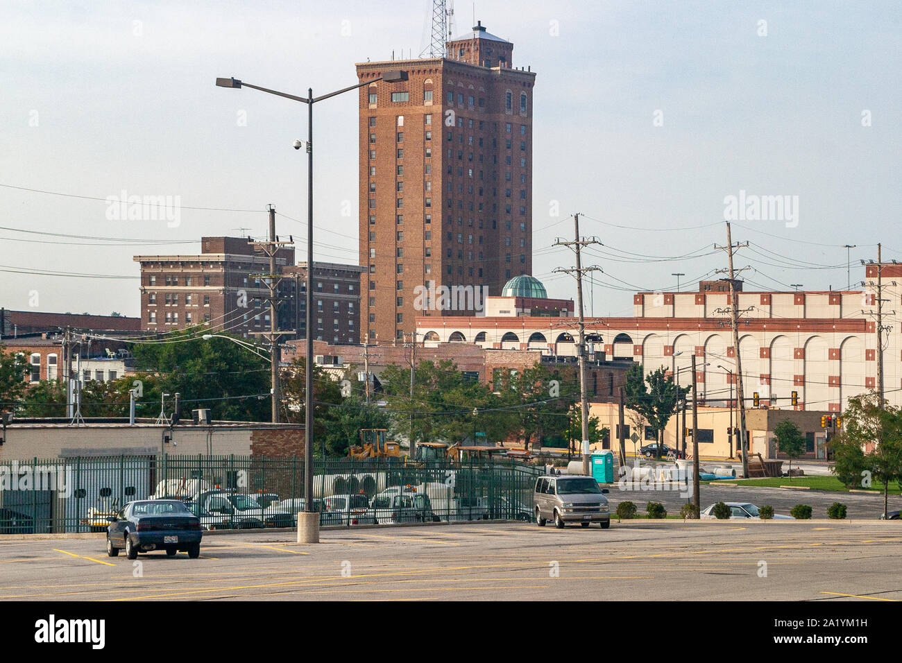 Buildings in downtown Aurora Stock Photo - Alamy