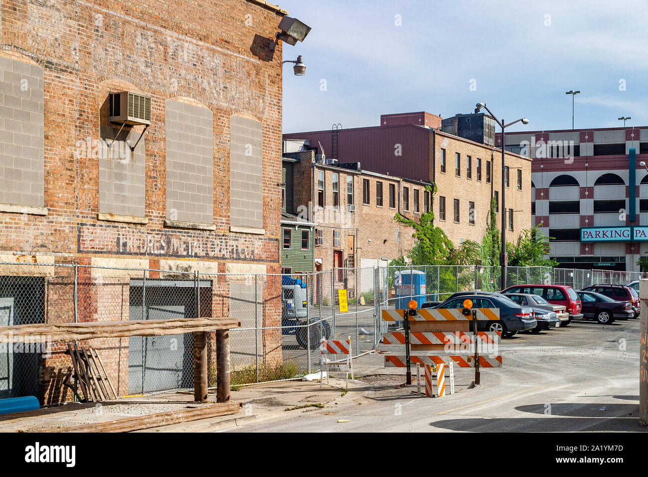 Buildings in downtown Aurora Stock Photo - Alamy