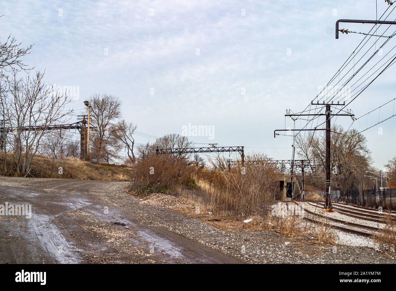 Railroad right of way Stock Photo - Alamy