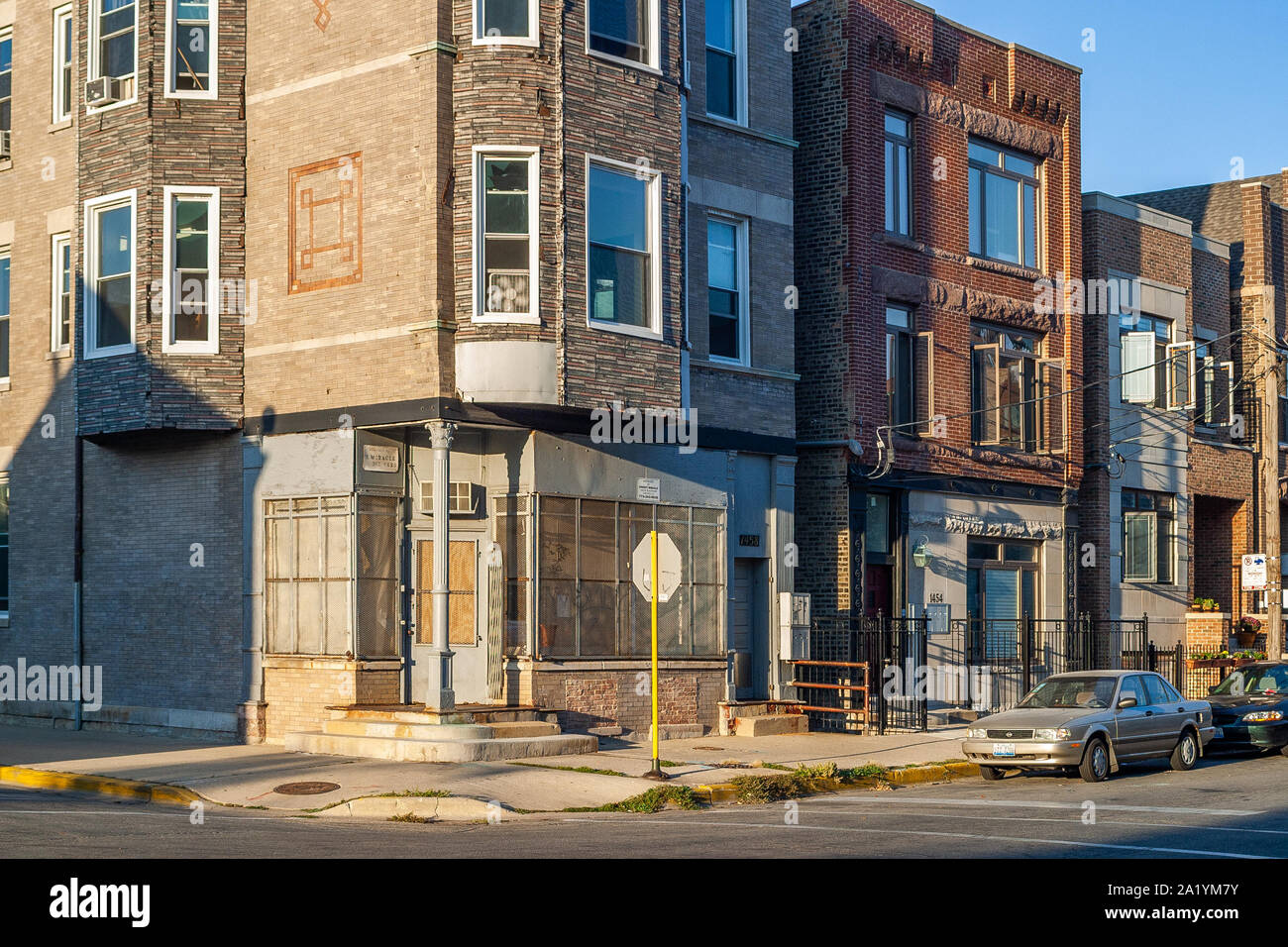 Residential buildings in the Bucktown neighborhood Stock Photo - Alamy