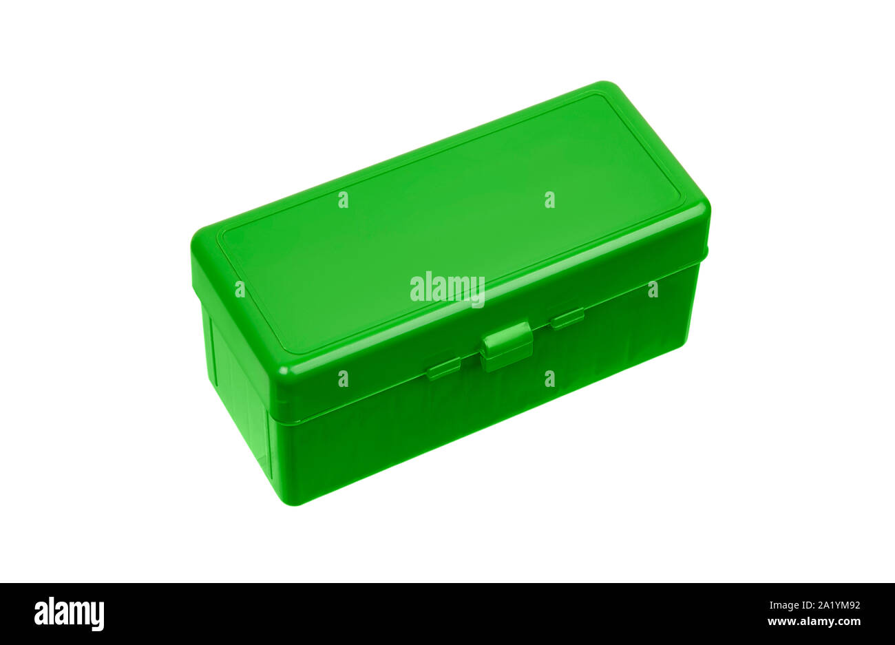 Plastic box for cartridges isolate on white background Stock Photo - Alamy