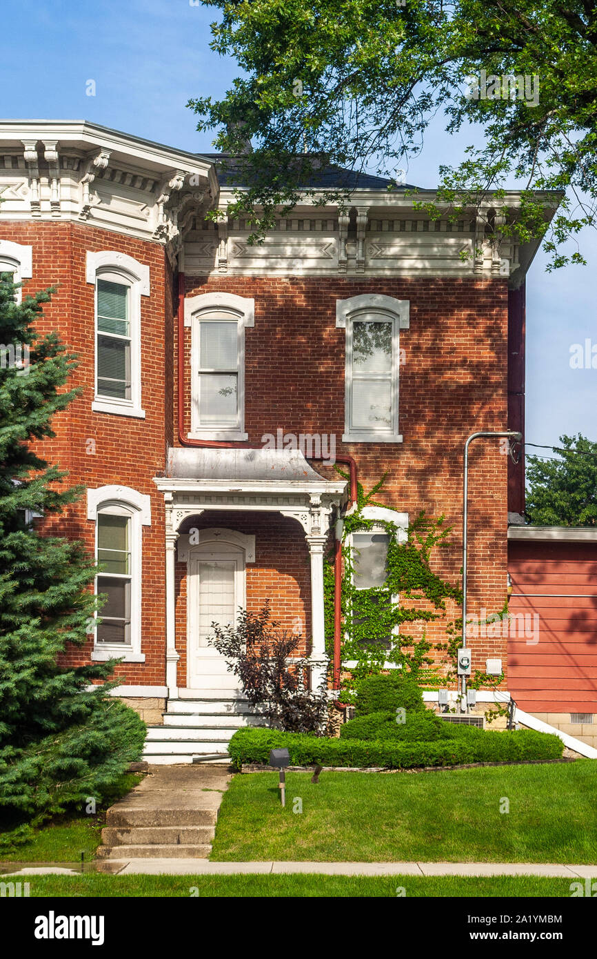 Buildings in downtown Aurora Stock Photo - Alamy