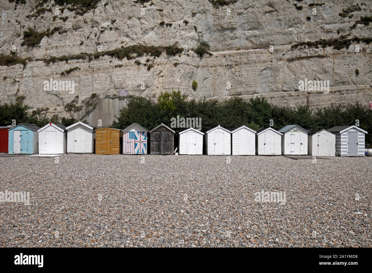 Beer pebble beach, East Devon, UK Stock Photo - Alamy
