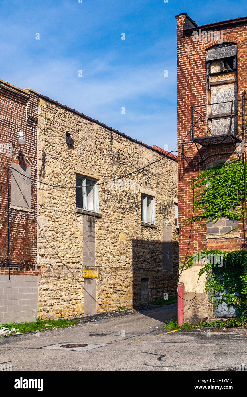 Buildings in downtown Aurora Stock Photo - Alamy