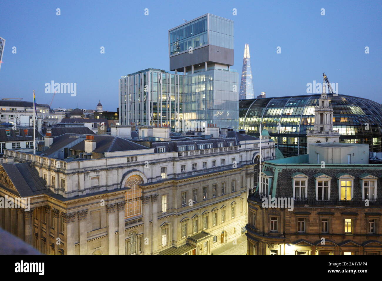 The Walbrook Building, Rothchild & Co, Shard, One Poultry Stock Photo ...