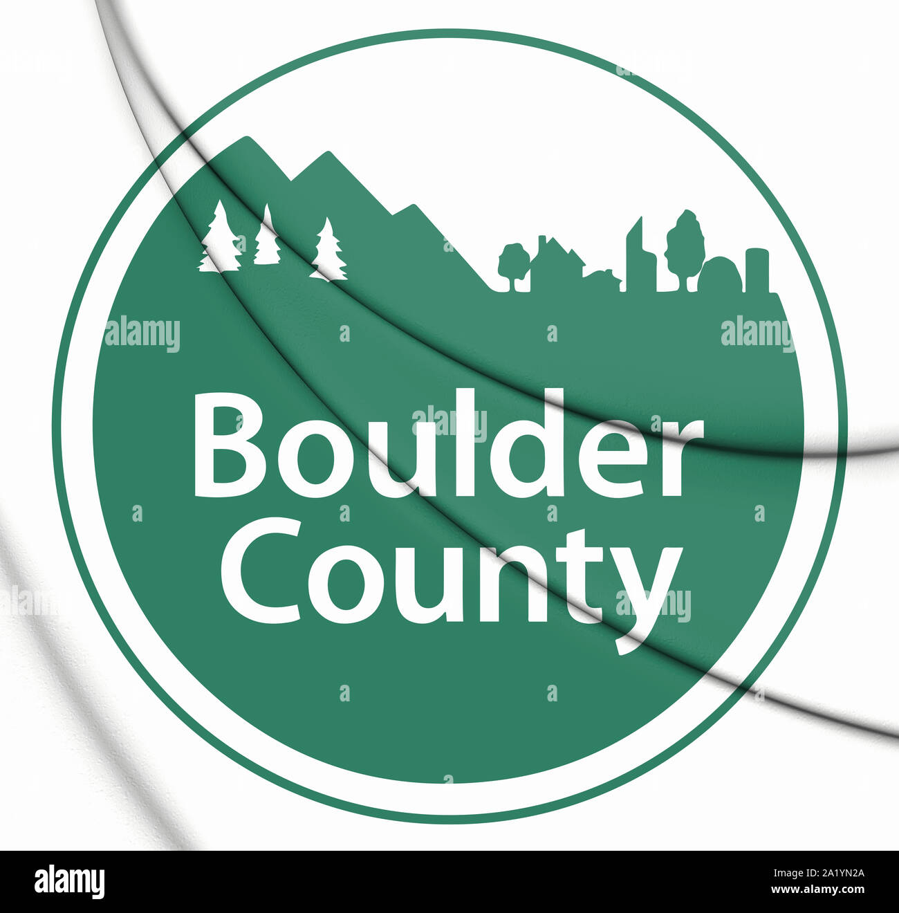 3D Seal of Boulder County (Colorado), USA. 3D Illustration Stock Photo ...