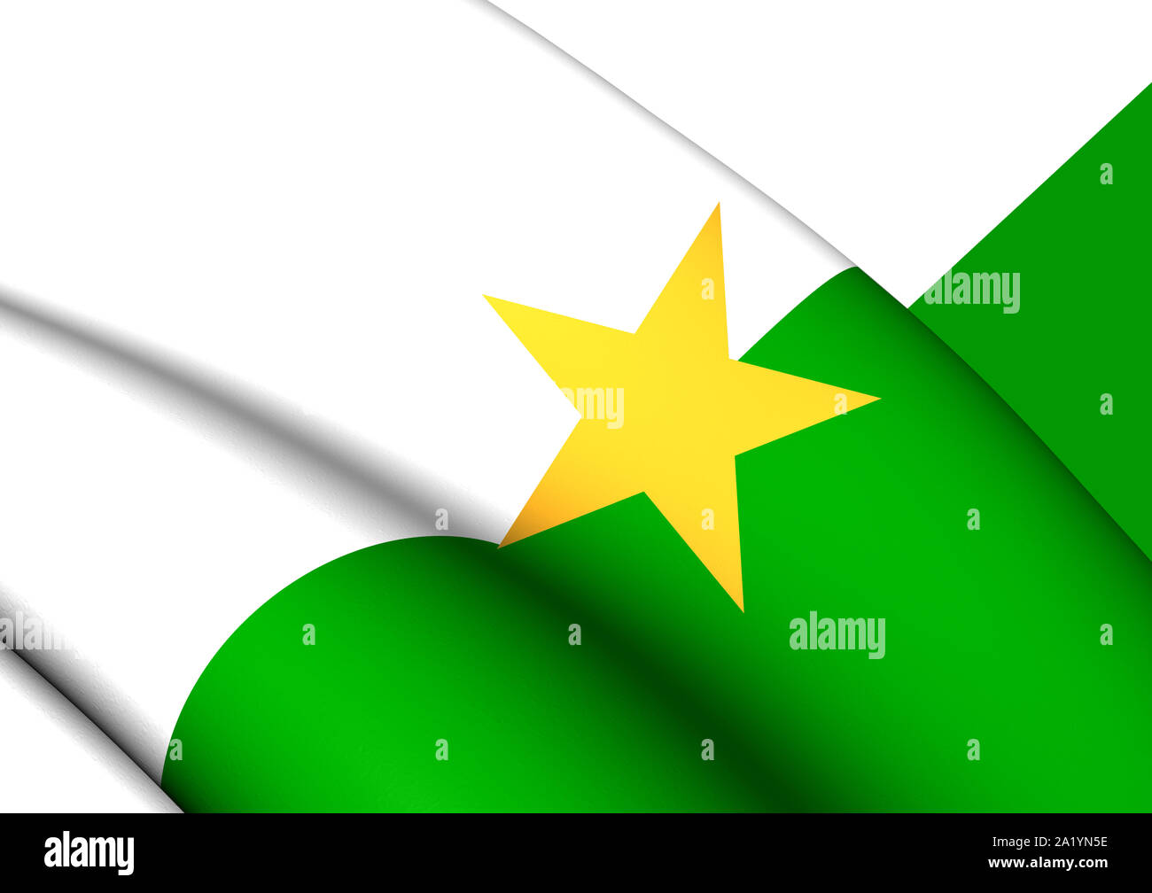 3D Flag of Forsyth County (North Carolina), USA. 3D Illustration Stock ...