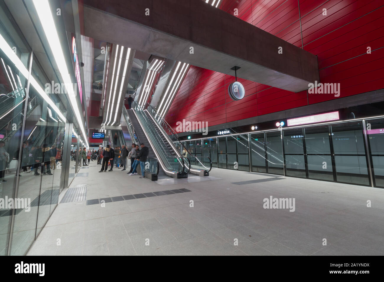 Copenhagen, Zealand Denmark - 29 9 2019: First people going to try new ...