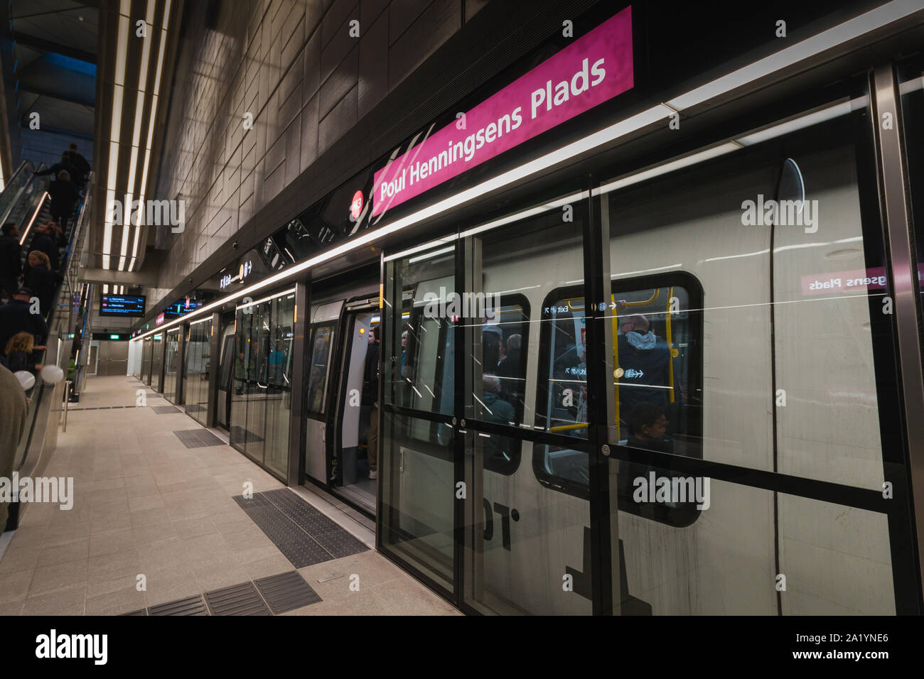 Copenhagen, Zealand Denmark - 29 9 2019: People trying new M3 ...