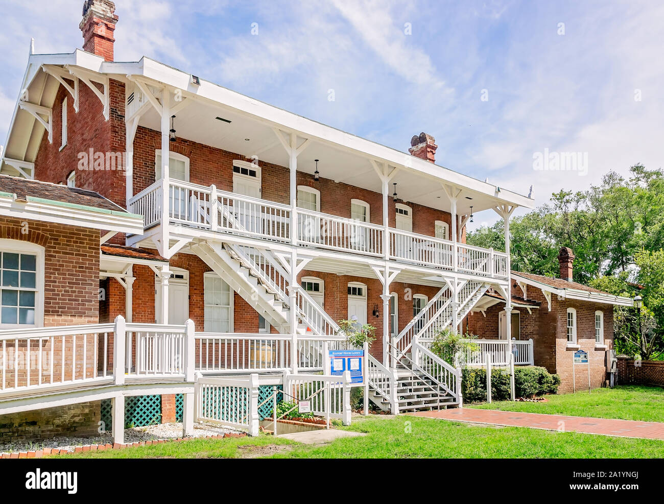 The home of St. Augustine Lighthouse keeper William Harn is pictured at ...