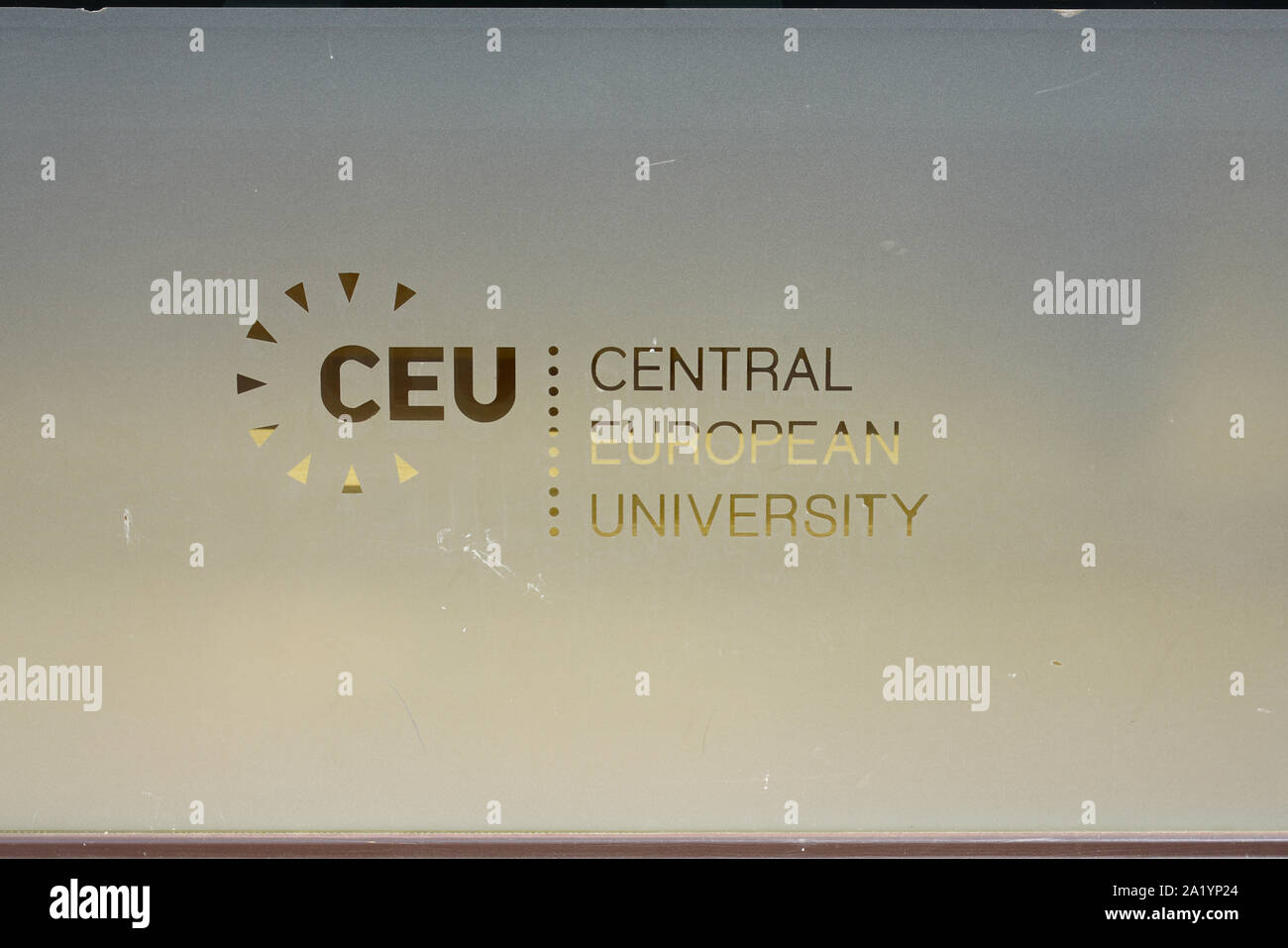 BUDAPEST, HUNGARY -26 MAY 2019- View of the Budapest campus of Central ...