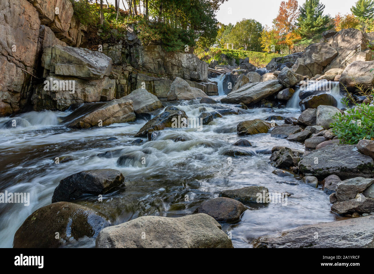 waterfalls at Wilmington Flume Stock Photo - Alamy
