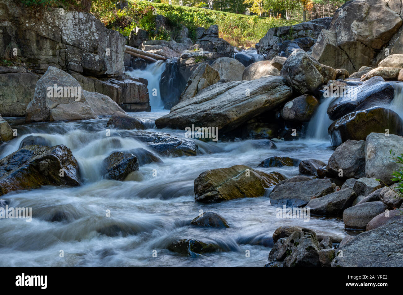 waterfalls at Wilmington Flume Stock Photo - Alamy