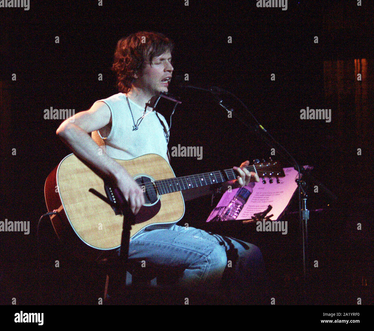 AUGUST 20: Beck performs a solo show at Ferst Center in Atlanta ...