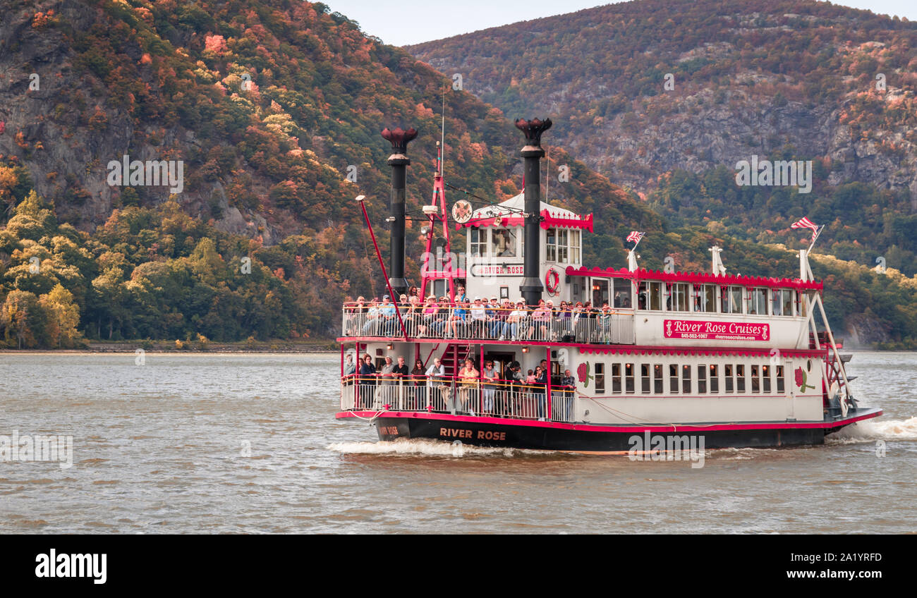 Cold Spring, NY / USA - Sep 24, 2019: River Rose, a Mississippi Paddle ...