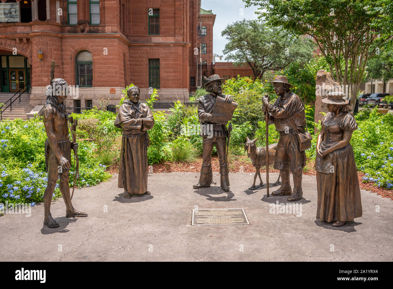 "The Founders", a statue commemorating the ancestors who founded San ...