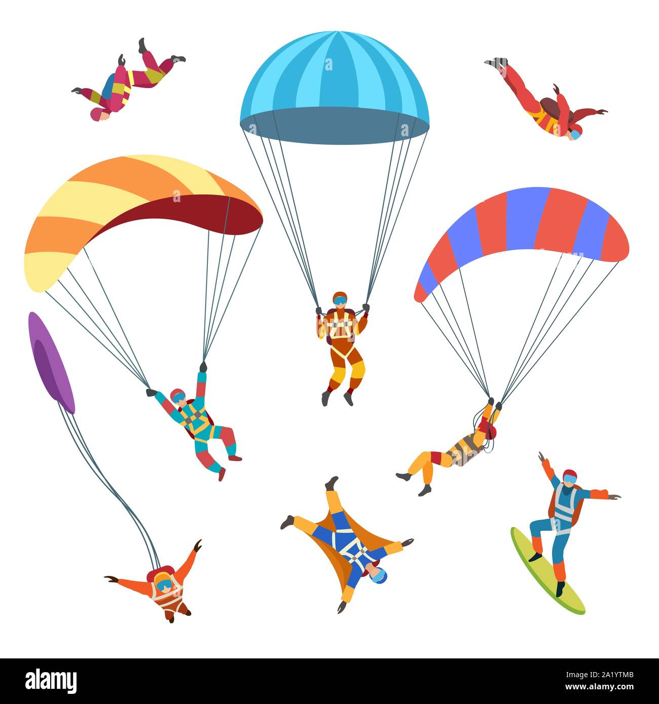 Skydivers jump Cut Out Stock Images & Pictures - Alamy