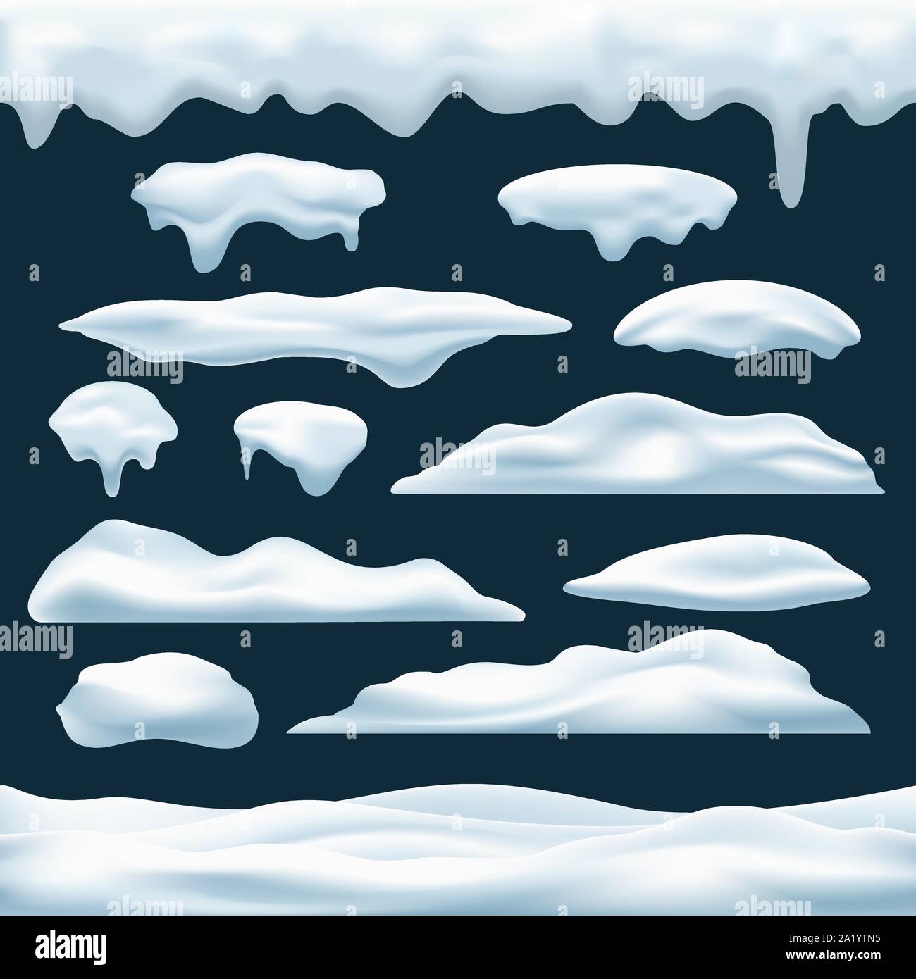 Snow caps winter snowy Stock Vector Images - Alamy