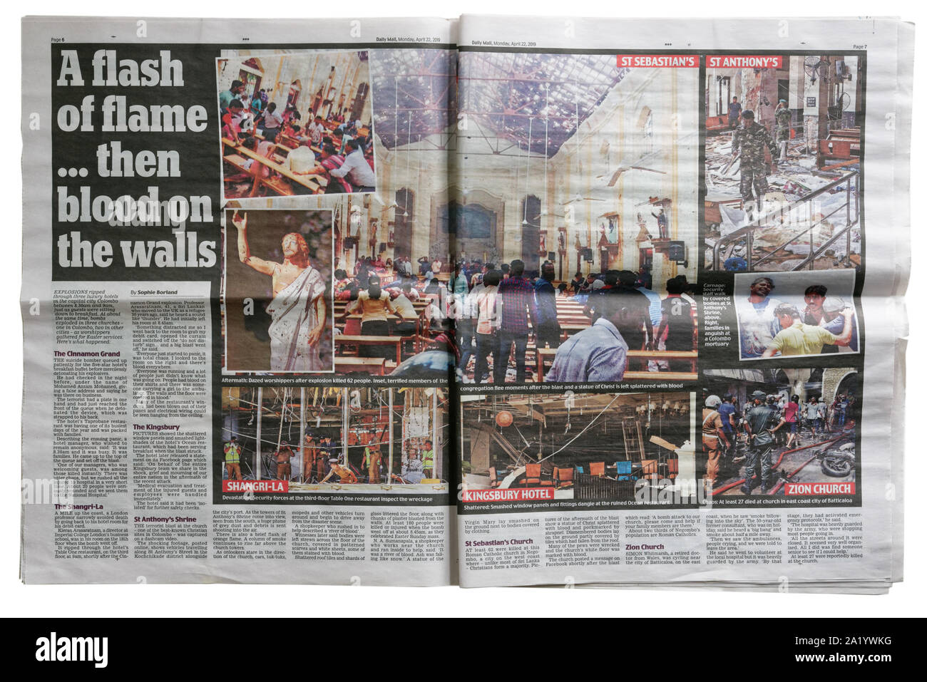 Daily mail newspaper inside spread hi-res stock photography and images ...