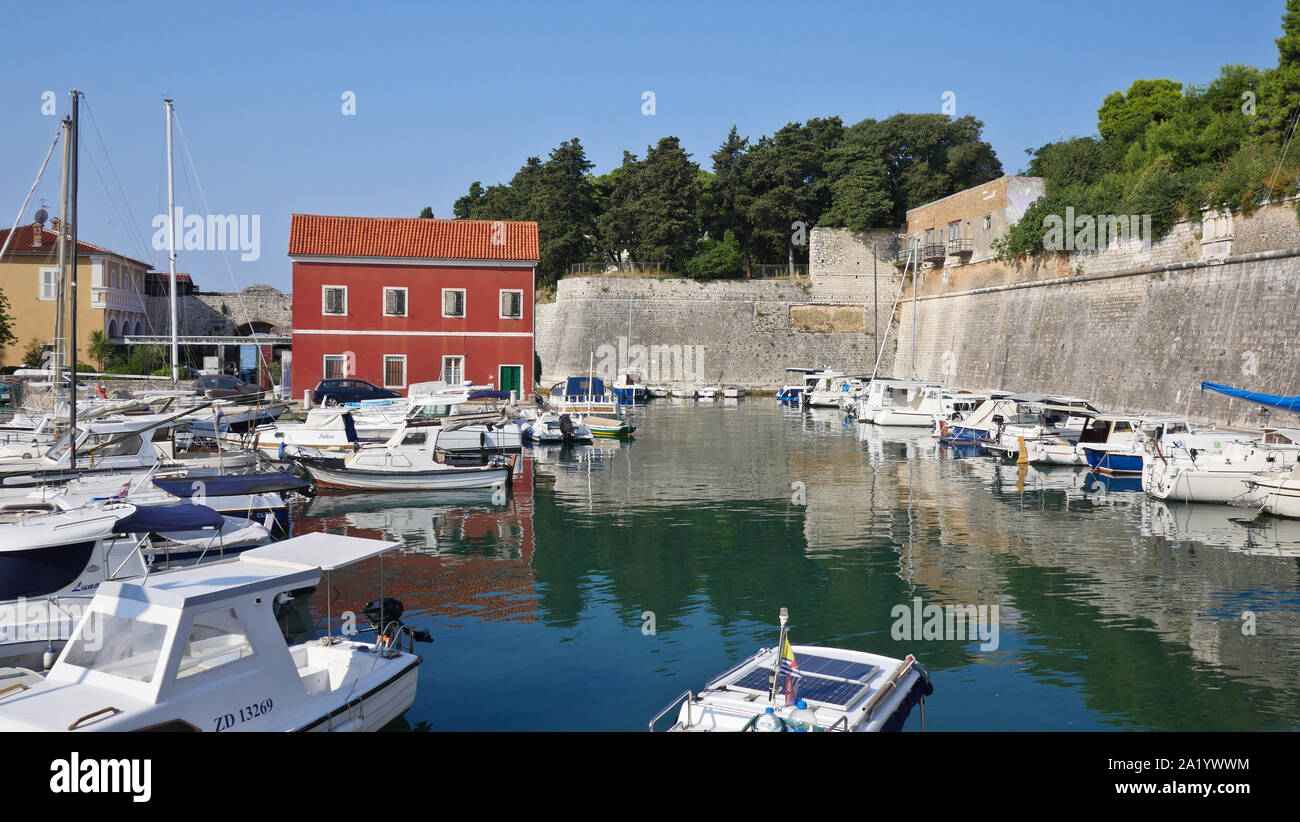 Croatia, Ancient buildings at Zadar and Dubrovnik old town Stock Photo ...