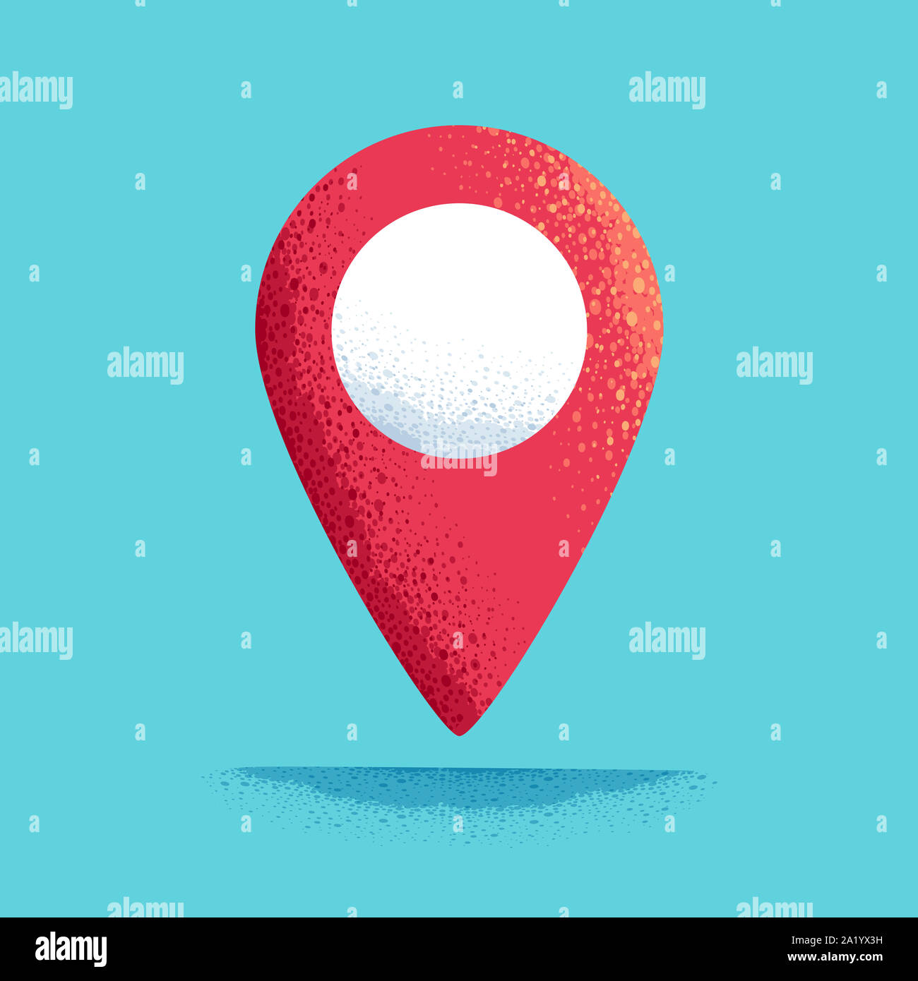 Illustration of a Red GPS Symbol Design Icon Stock Photo - Alamy