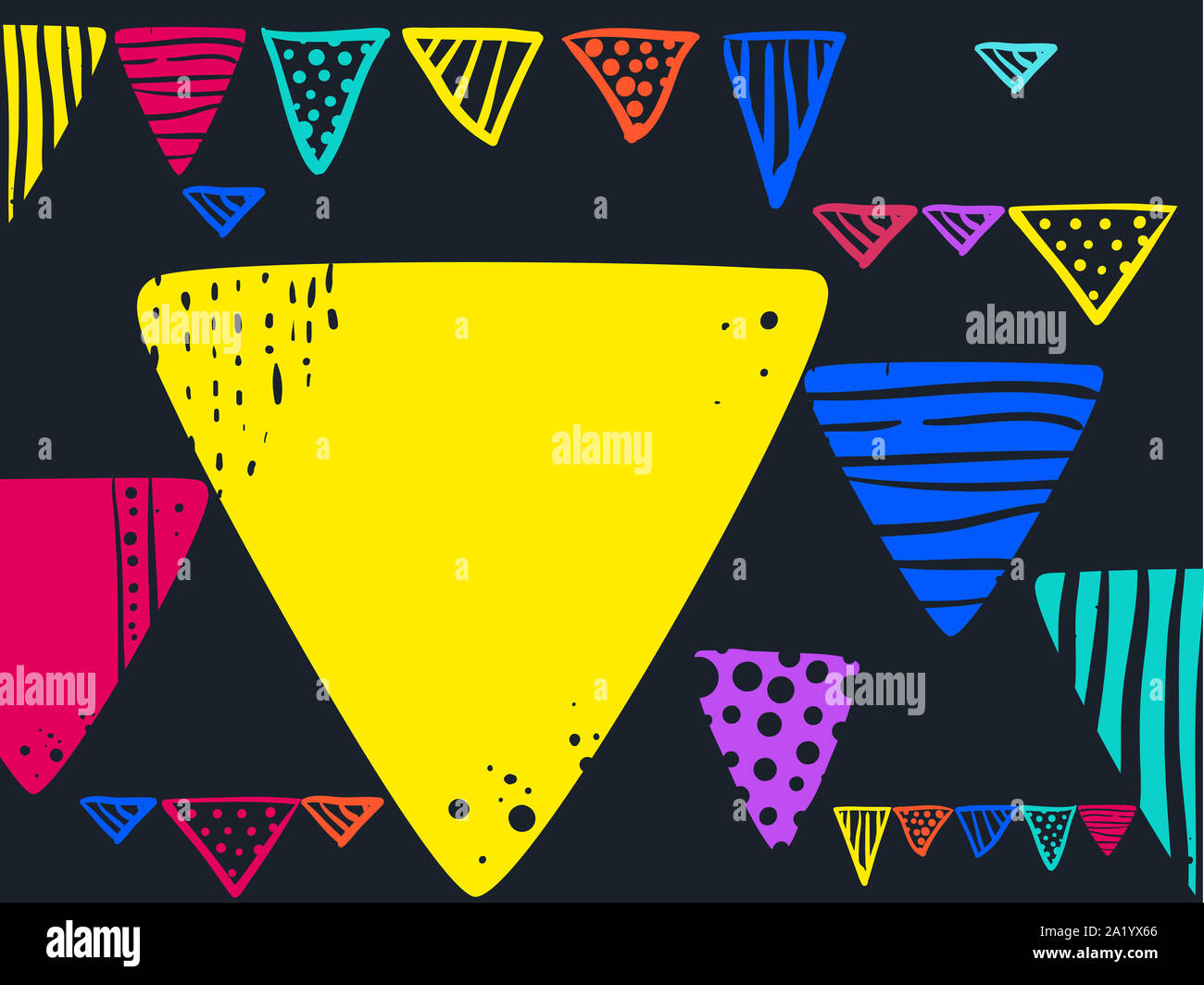 Background Illustration of Buntings or Pennant Flags in Festive Colors ...