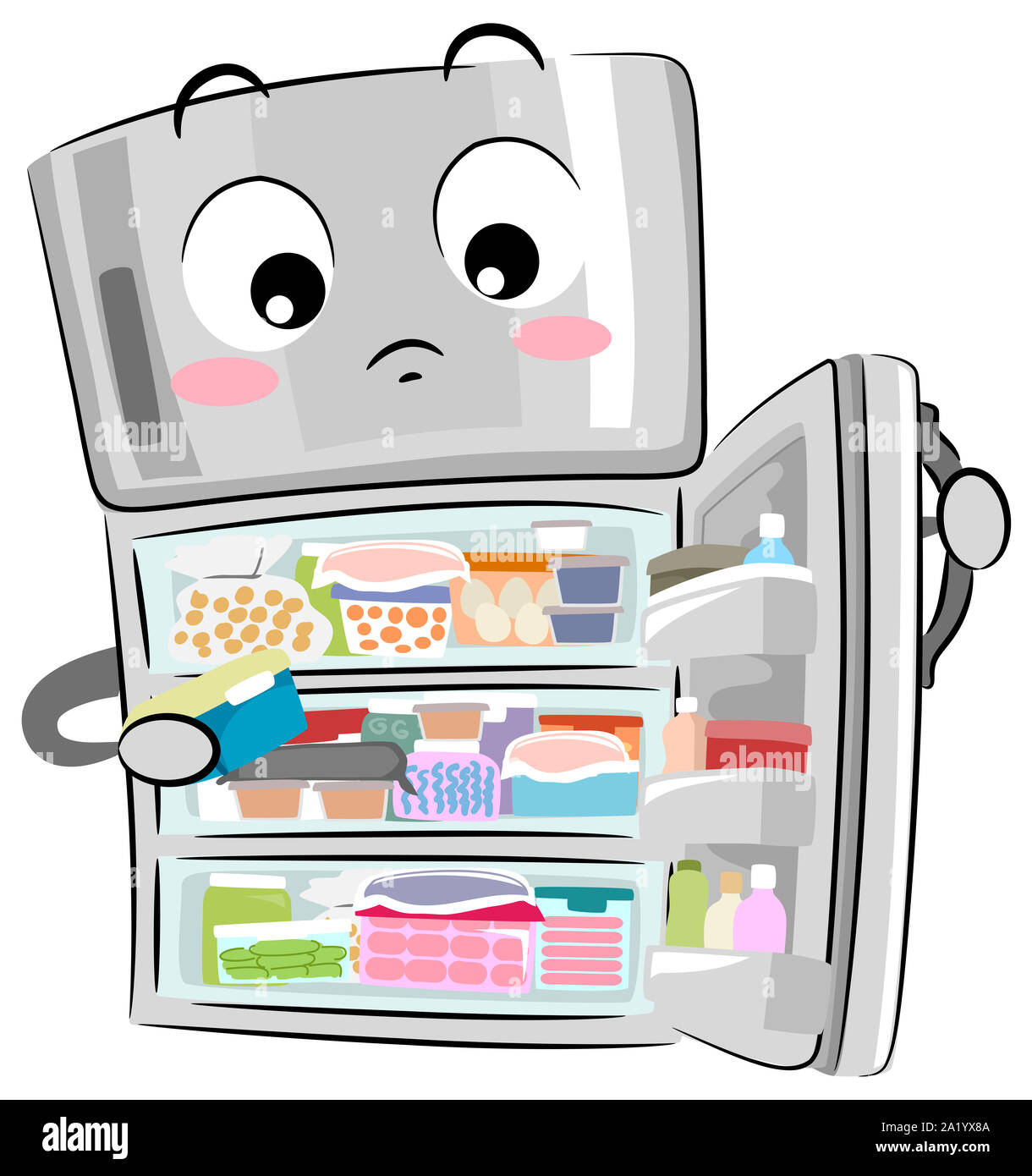 Dirty Refrigerator Clipart