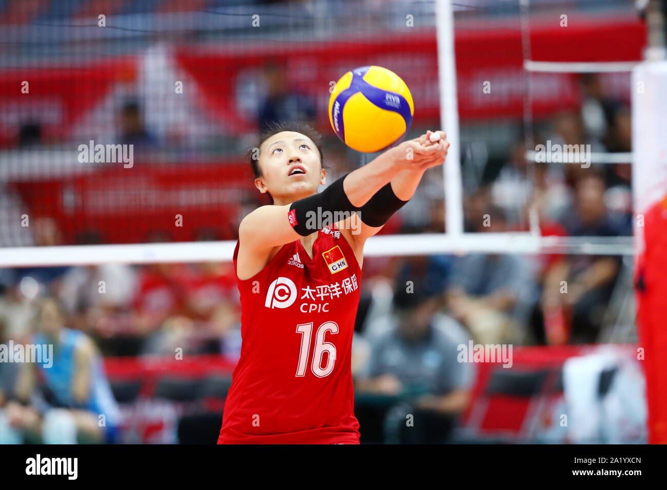 Osaka, Japan. 29th Sep, 2019. Xia Ding (CHN) Volleyball : 2019 FIVB ...