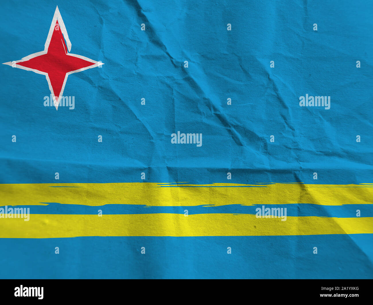 abstract ARUBA flag or banner Stock Photo - Alamy