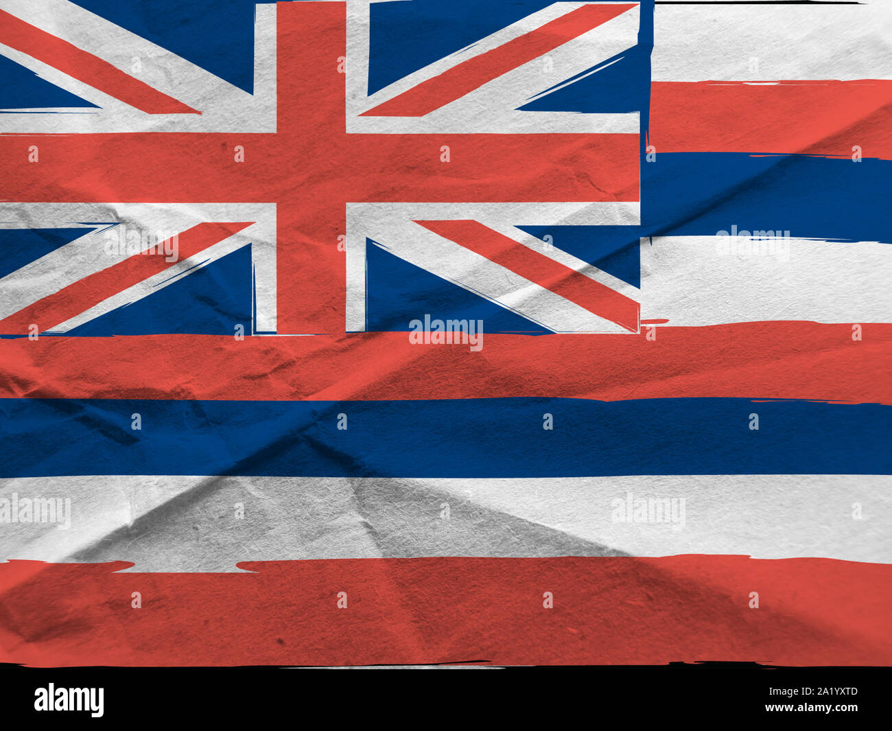 abstract HAWAIIAN flag or banner Stock Photo - Alamy