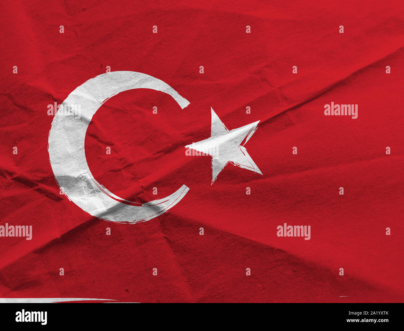 Grunge TURKEY flag or banner Stock Photo - Alamy