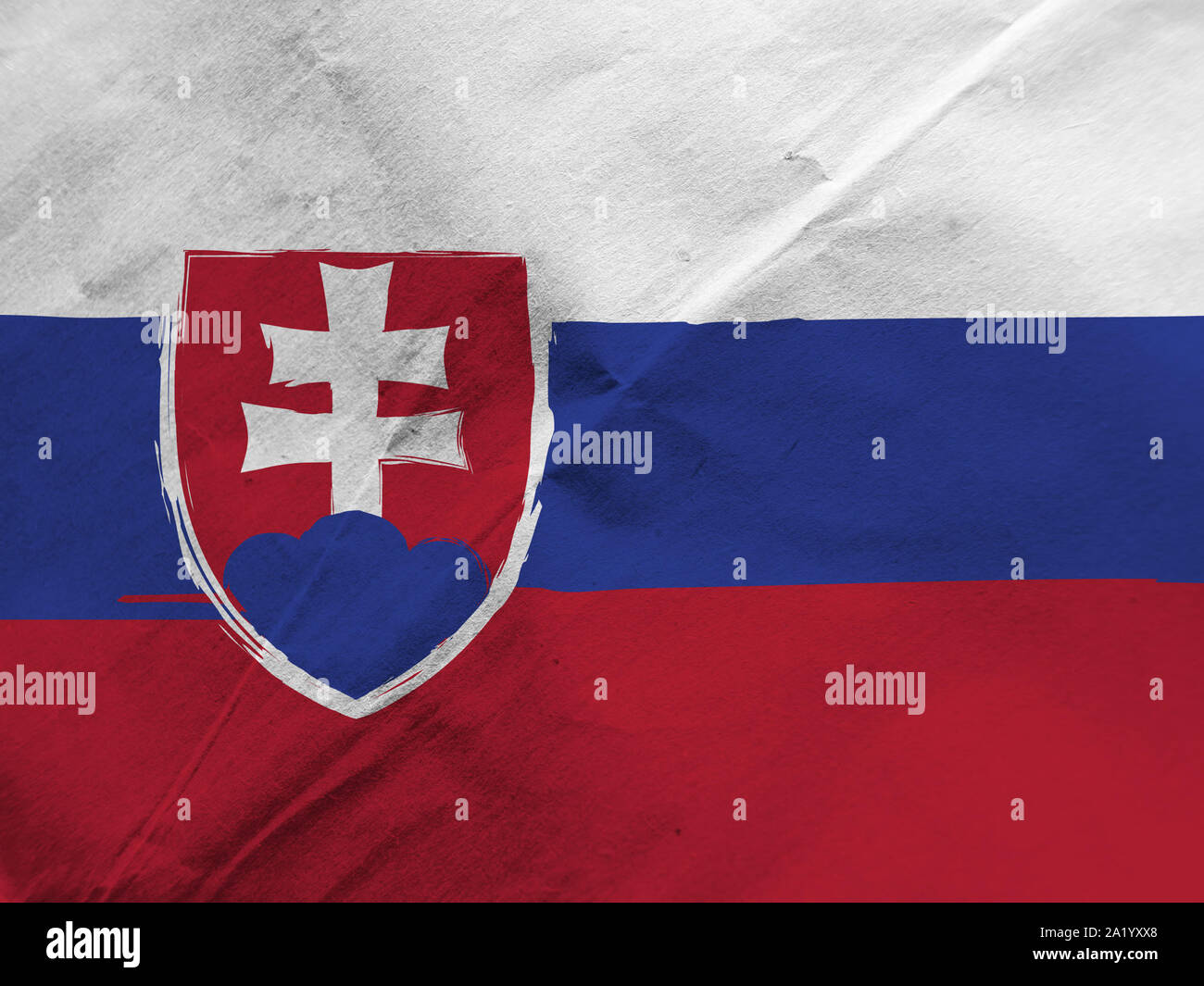Grunge slovakia flag hi-res stock photography and images - Alamy