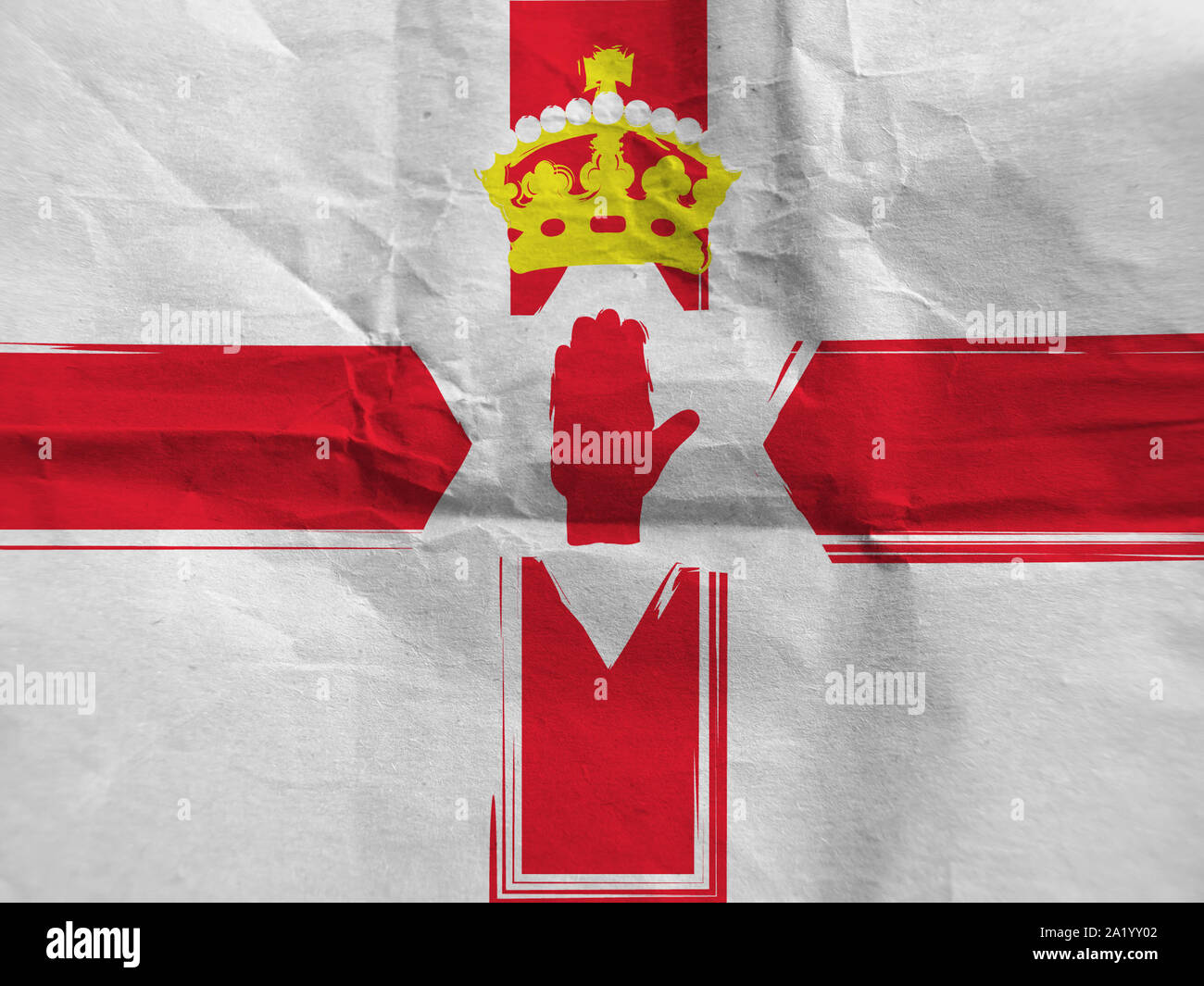 Official flag of northern ireland hi-res stock photography and images ...