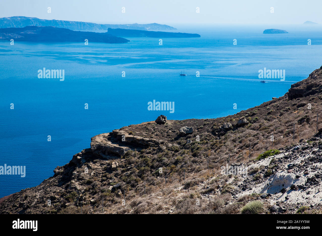 The beautiful landscapes seen from the walking path number nine between ...