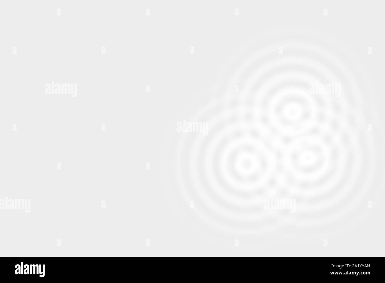 Abstract white circle ring effect with sound waves oscillating on light ...