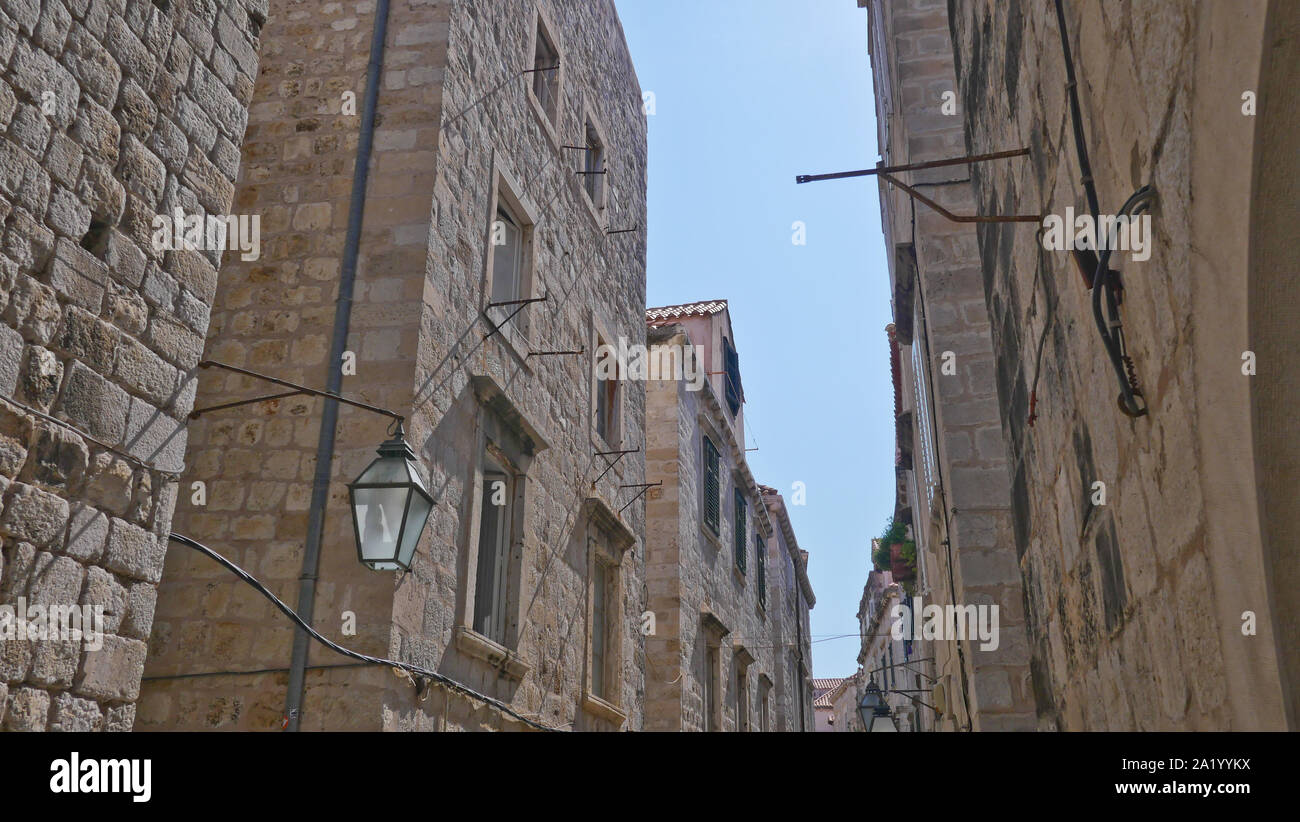 Croatia, Ancient buildings at Zadar and Dubrovnik old town Stock Photo ...