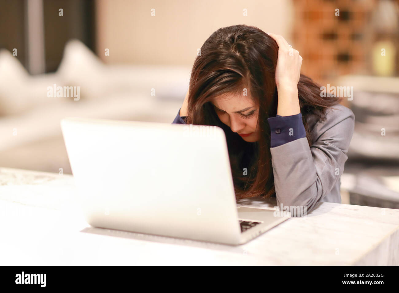 Work home stress screen hi-res stock photography and images - Alamy