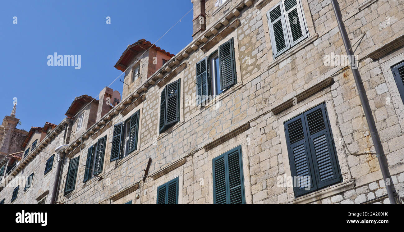Croatia, Ancient buildings at Zadar and Dubrovnik old town Stock Photo ...