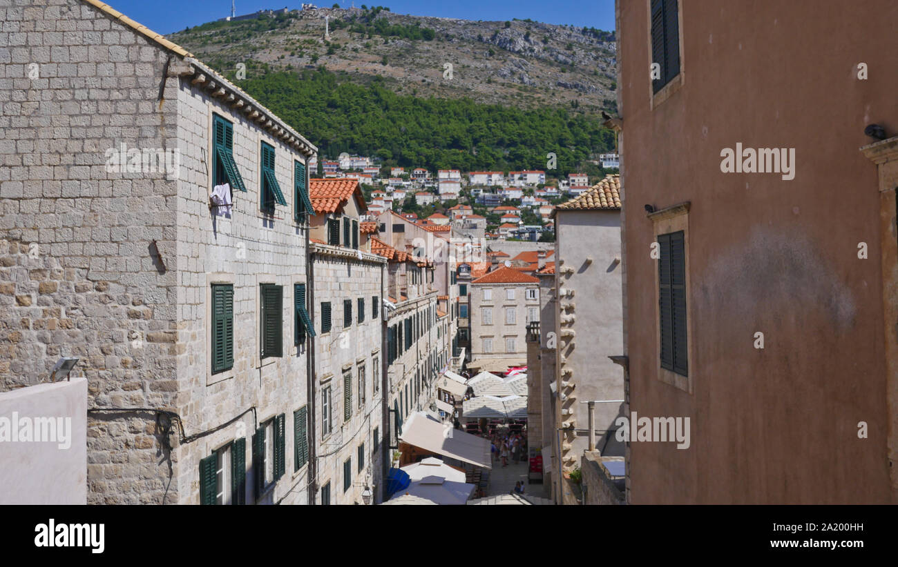 Croatia, Ancient buildings at Zadar and Dubrovnik old town Stock Photo ...