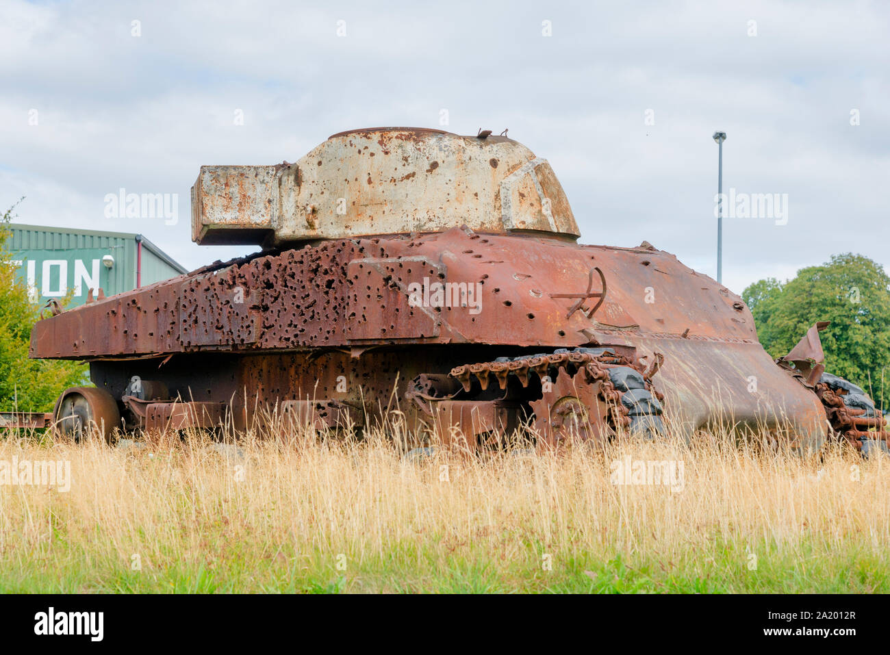Damaged Firefly tank Stock Photo - Alamy