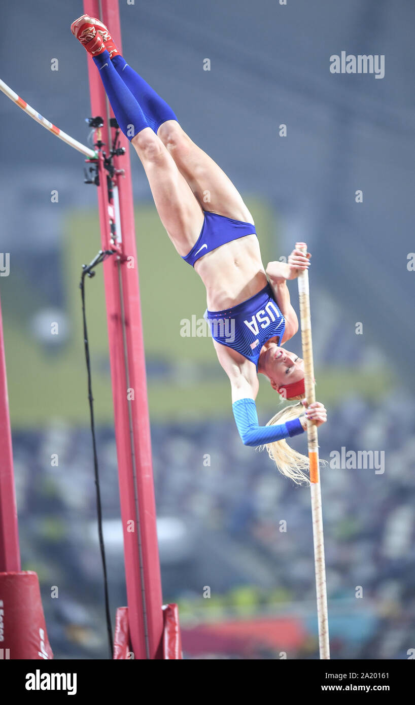Sandi Morris (USA). Pole Vault Women Silver Medal. IAAF World Athletics ...