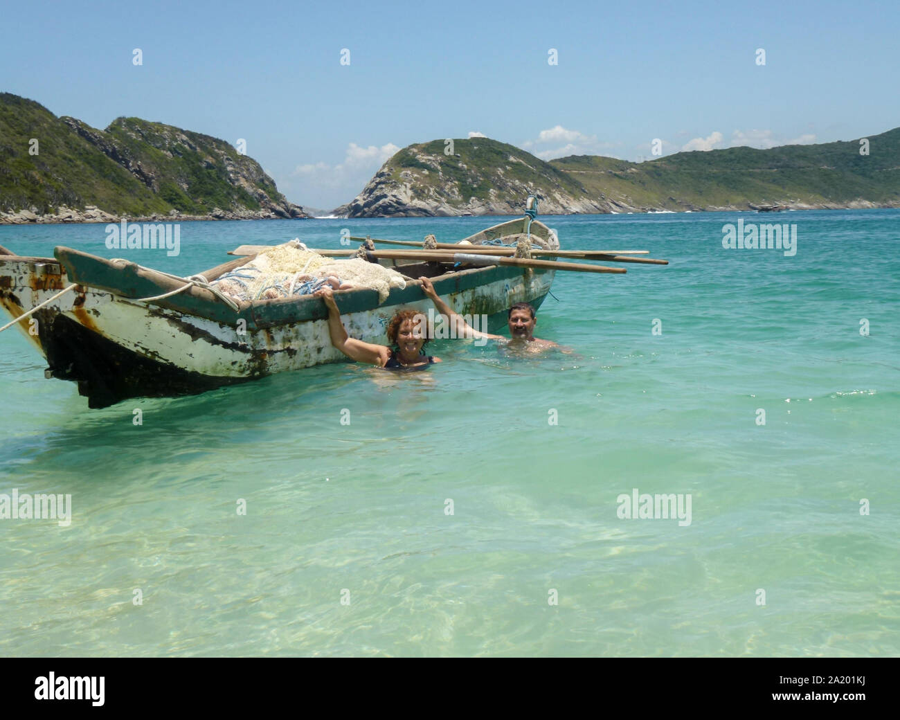 Old wooden fishing boat in the caribbean hi-res stock photography and ...