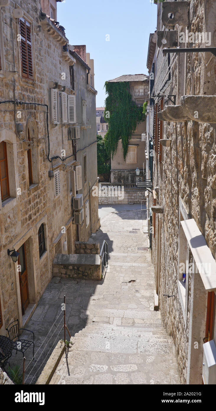 Croatia, Ancient buildings at Zadar and Dubrovnik old town Stock Photo ...