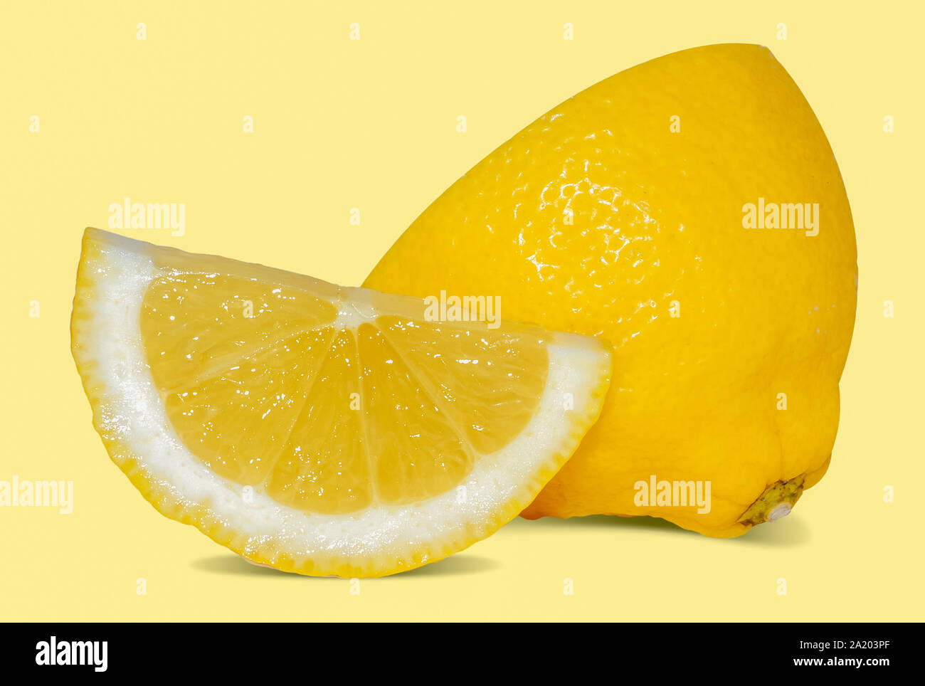 Lemon fruit isolated on white background Stock Photo - Alamy